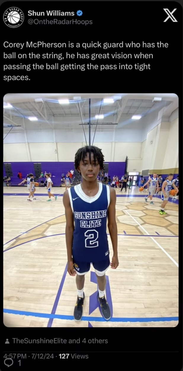 Cory McPherson, The First Academy - Prep Hoops