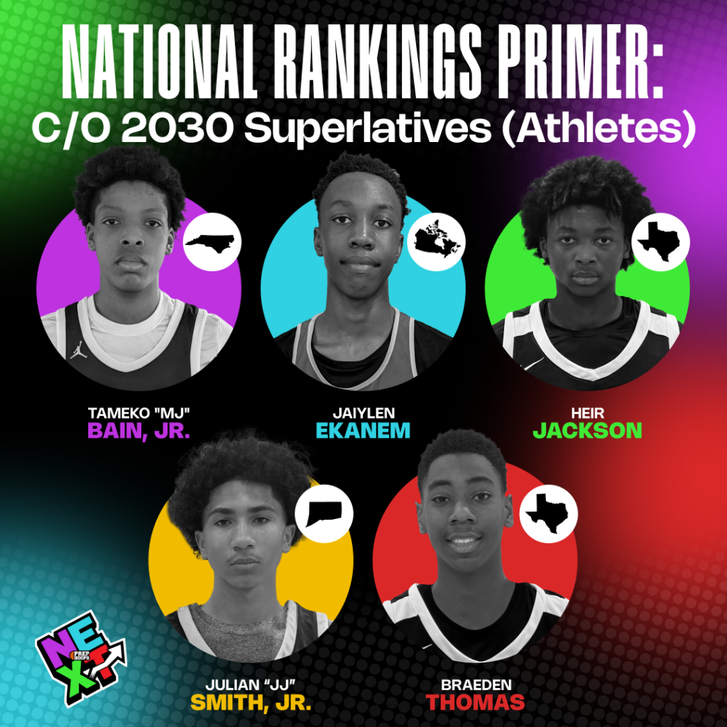 National Rankings Primer: C/O 2030 Superlatives (Athletes) - Prep Hoops