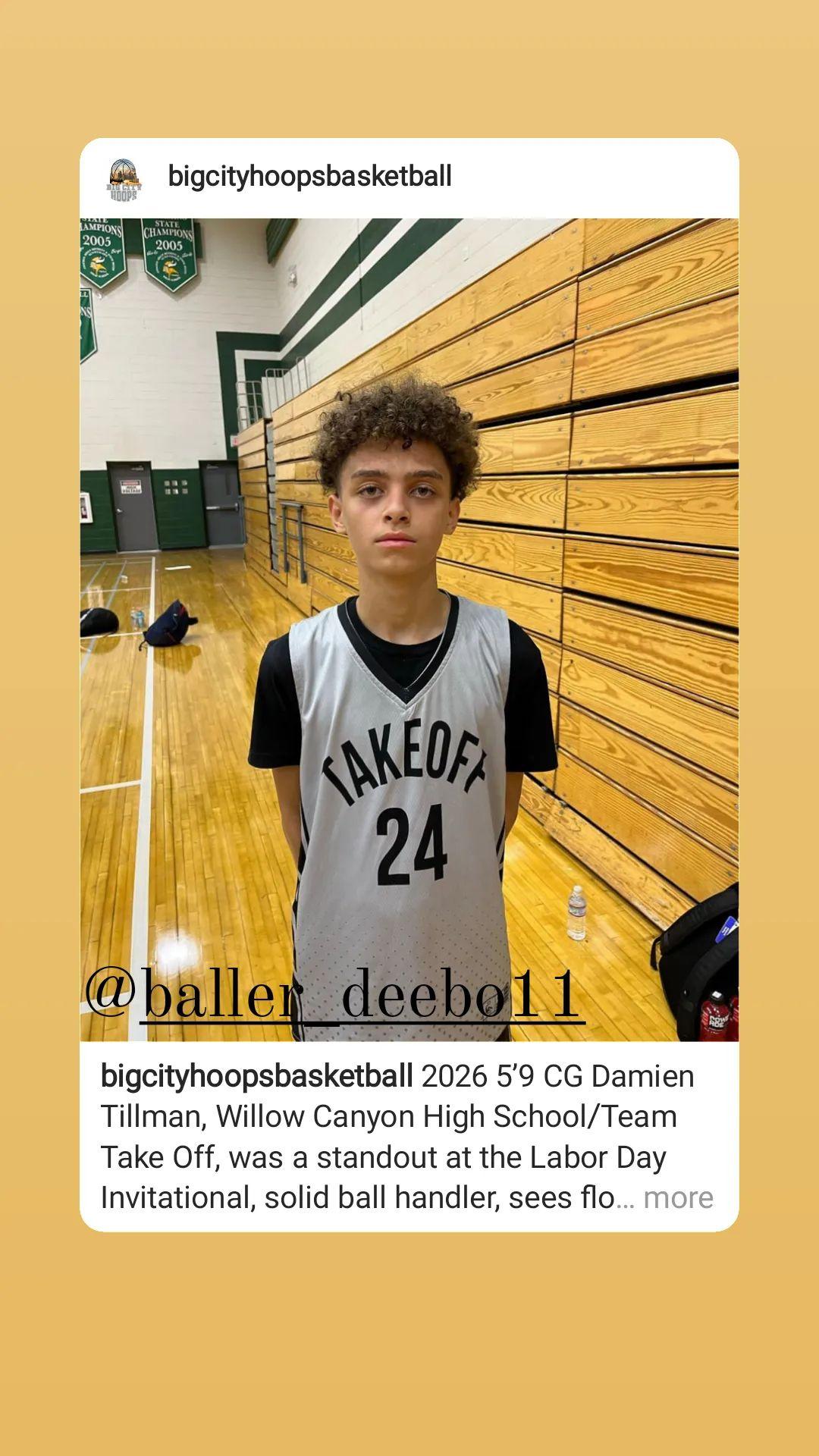 Damien Tillman, - Prep Hoops