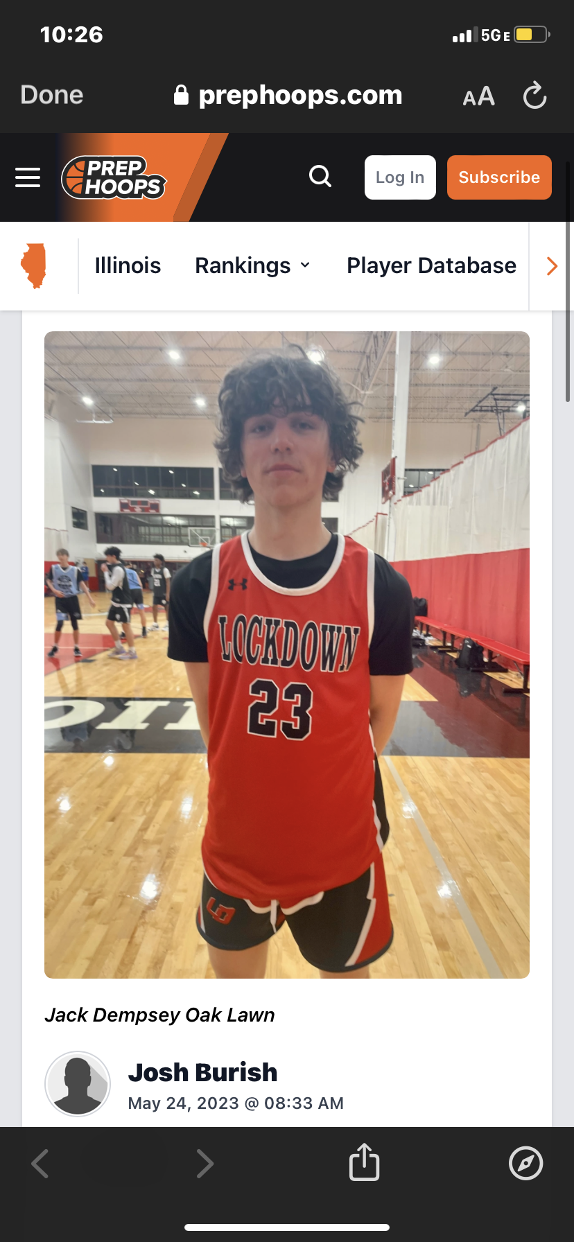 Jack Dempsey, Oak Lawn Community - Prep Hoops